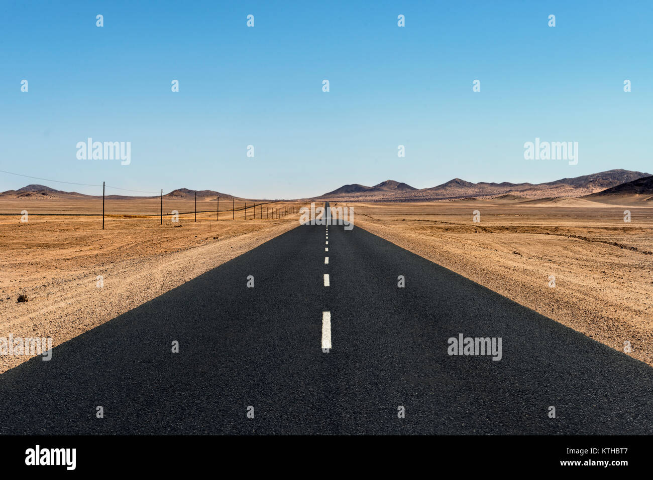 Tar road in the desert, Namibia Stock Photo - Alamy