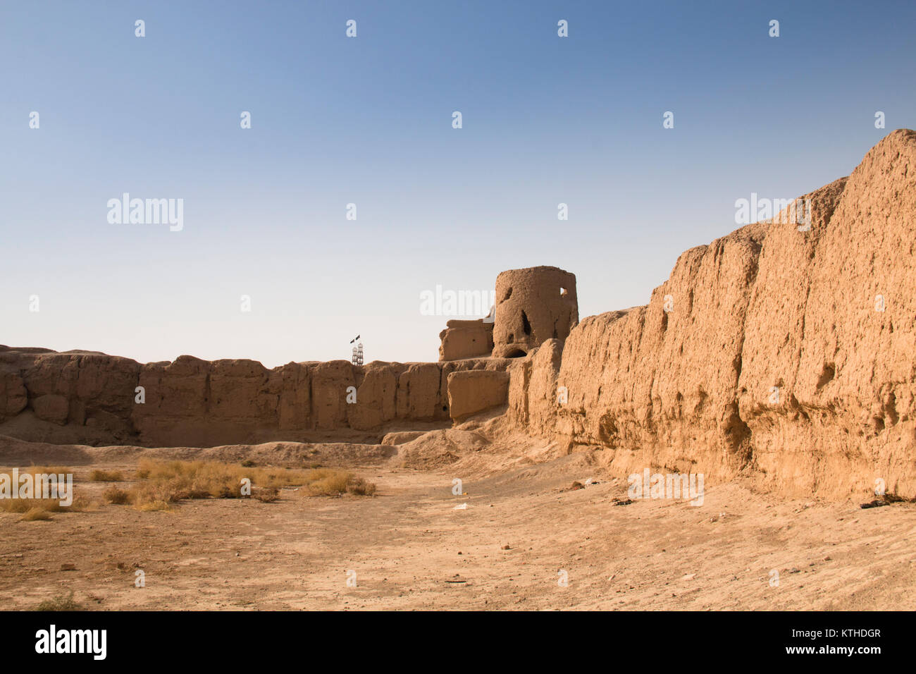 One of the typical clay fortresses or also called sand castles in the ...
