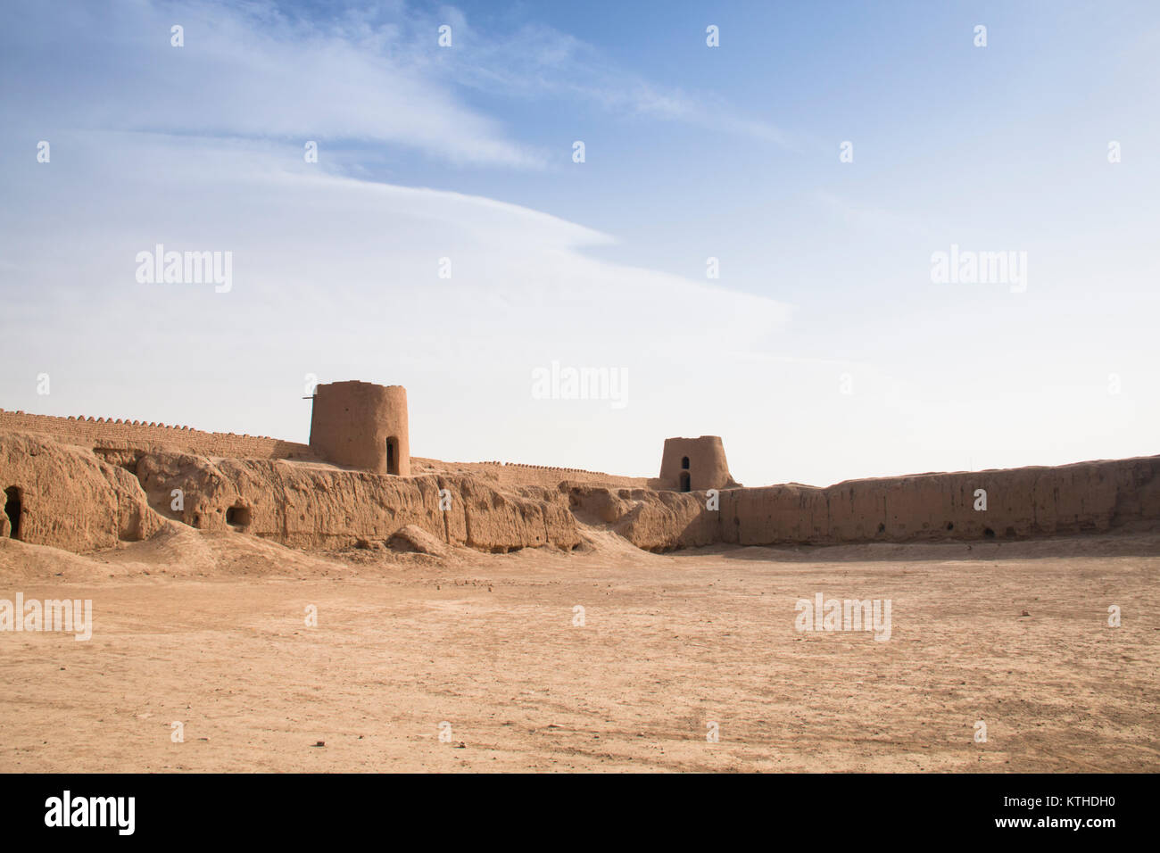 One of the typical clay fortresses or also called sand castles in the ...