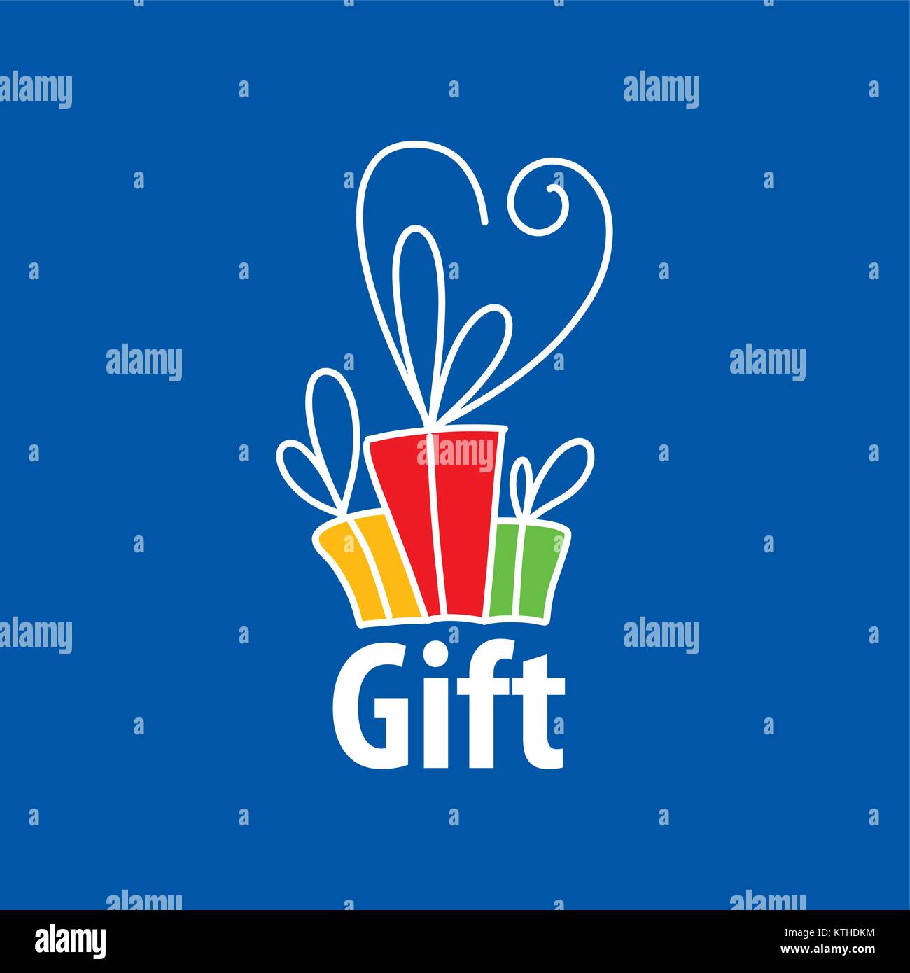 vector logo gift Stock Vector Image & Art - Alamy