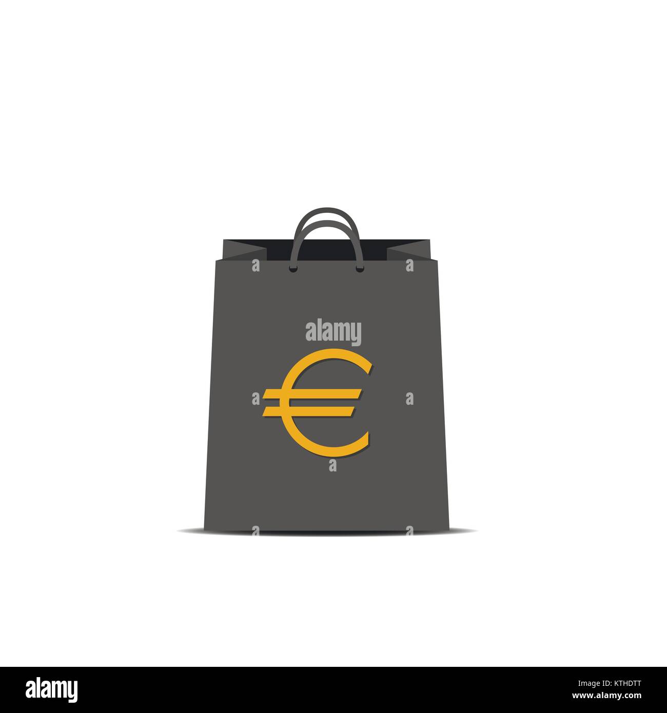 Shopping bag with euro sign Stock Vector Image & Art - Alamy