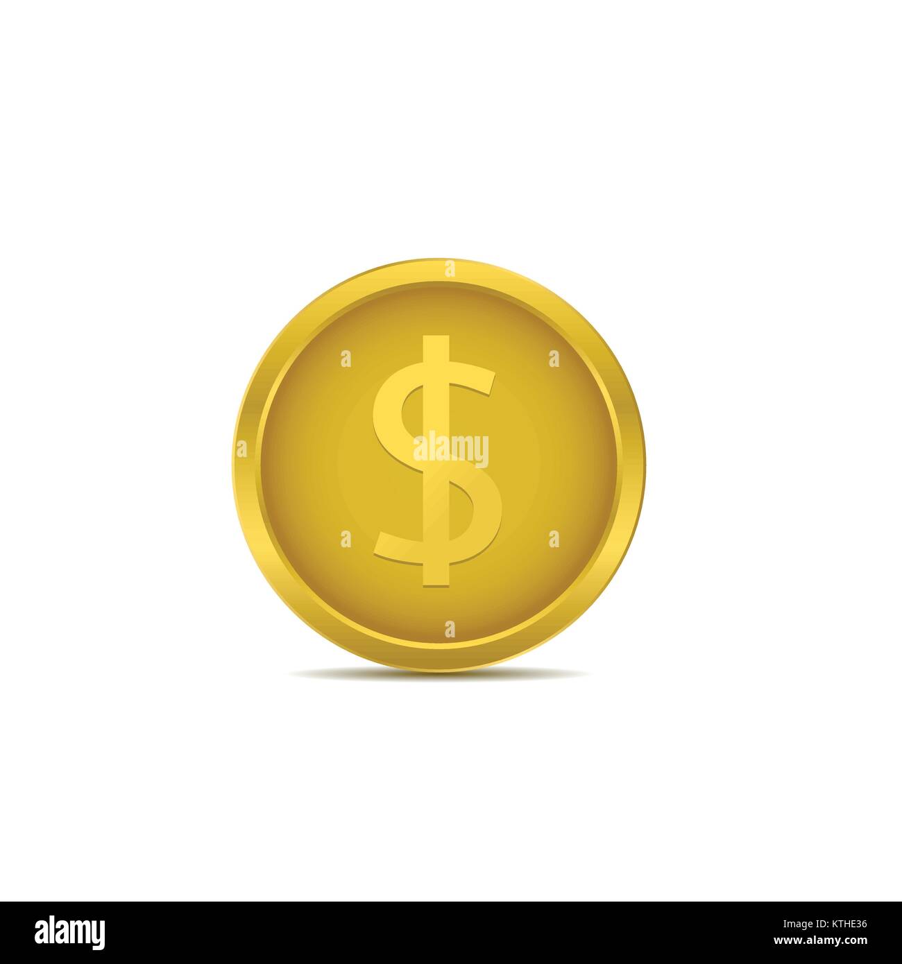 One euro golden coins Stock Vector Images - Alamy
