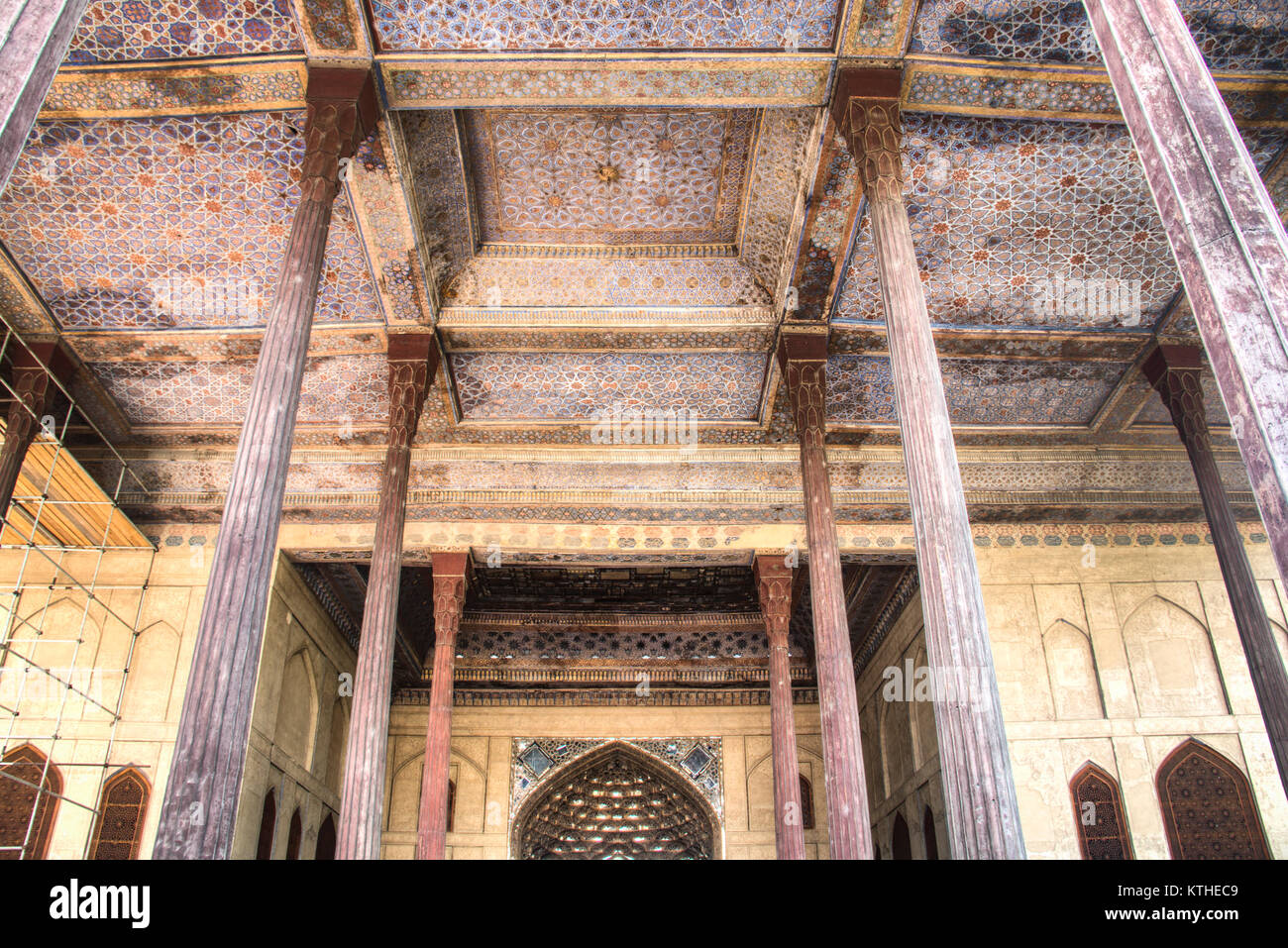 The magnificent Hasht Behesht palace from the Safavid era with a ...