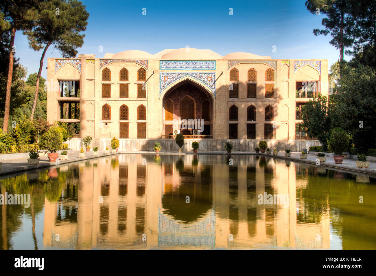 The magnificent Hasht Behesht palace from the Safavid era with a ...