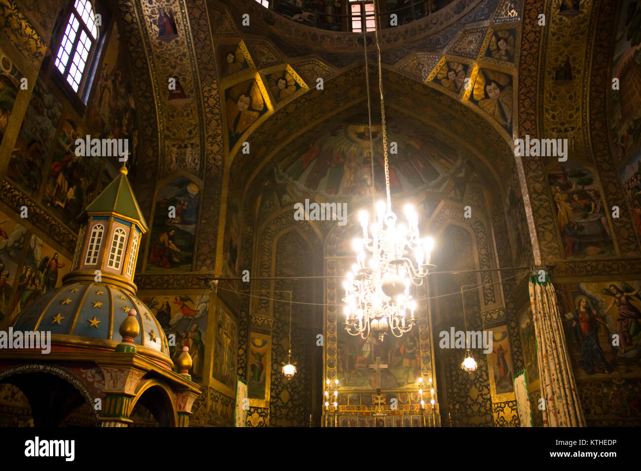 Inside the Vank Cathedral, the Armenian church in the Julfa ...