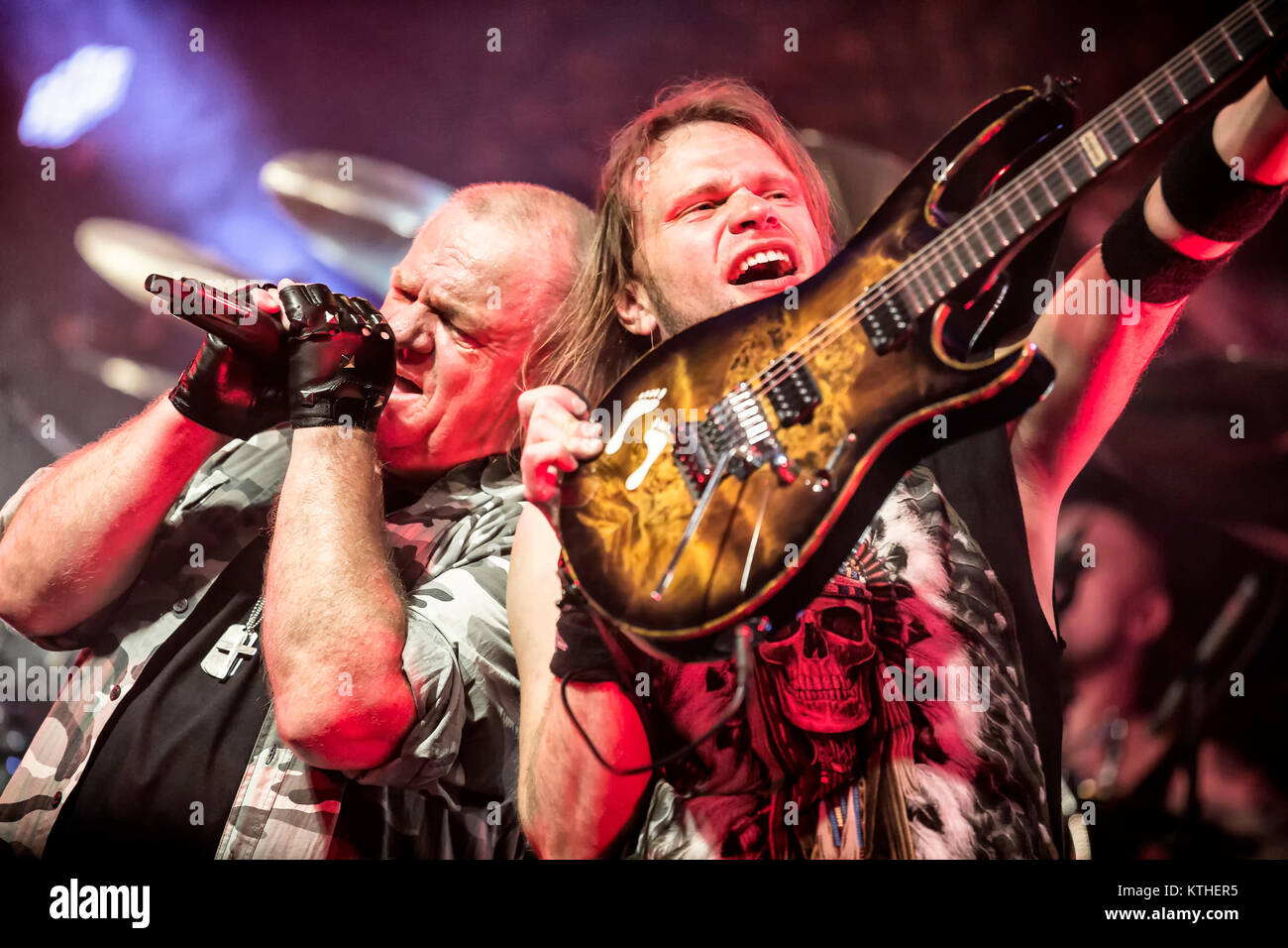 The German heavy metal band U.D.O. performs a live concert at Vulkan ...