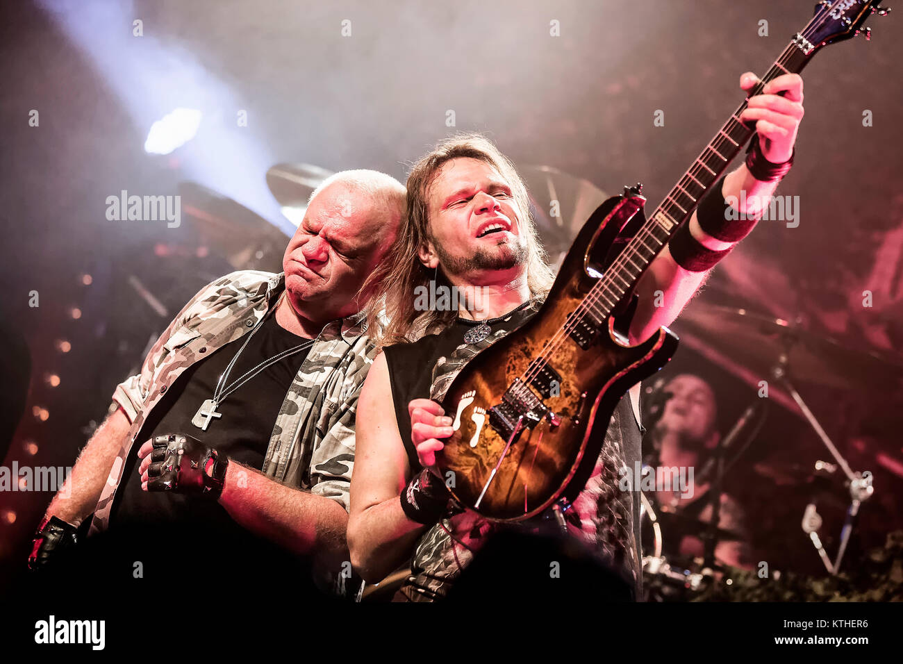 The German heavy metal band U.D.O. performs a live concert at Vulkan ...