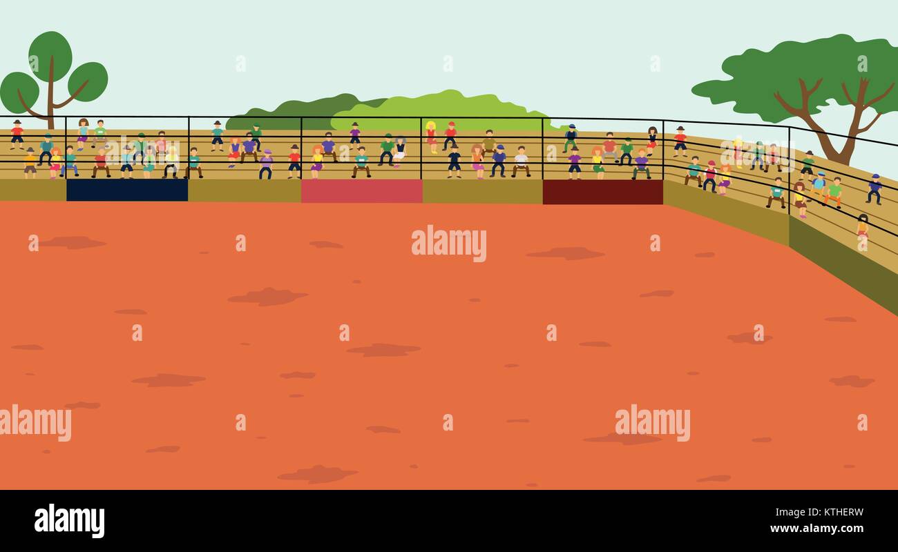Rodeo stadium Stock Vector Images - Alamy