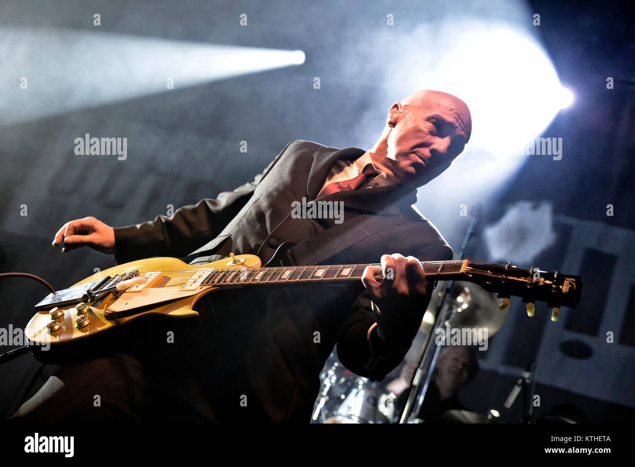 The British new wave band Ultravox performs a live concert at ...