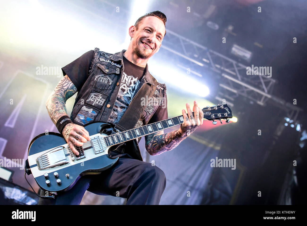 The Danish hard rock band Volbeat performs a live concert at the ...