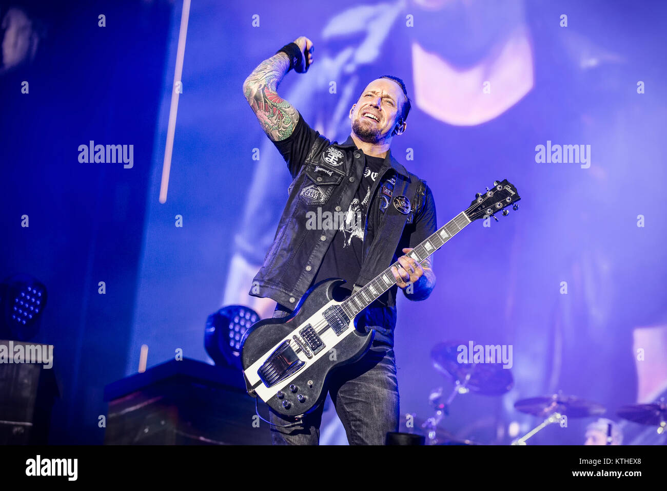 The Danish hard rock band Volbeat performs a live concert at the ...