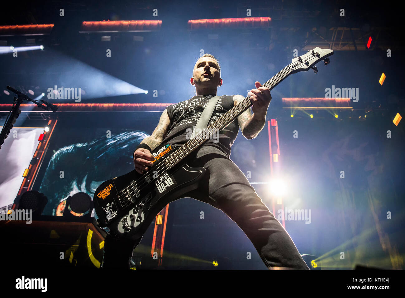 The Danish hard rock band Volbeat performs a live concert at Oslo ...