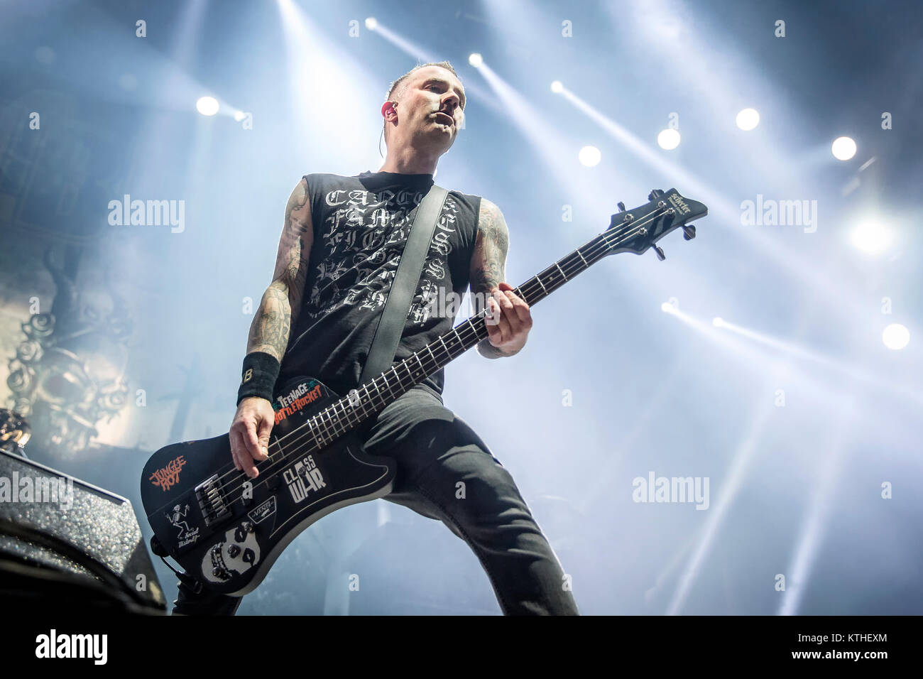 The Danish hard rock band Volbeat performs a live concert at Oslo ...