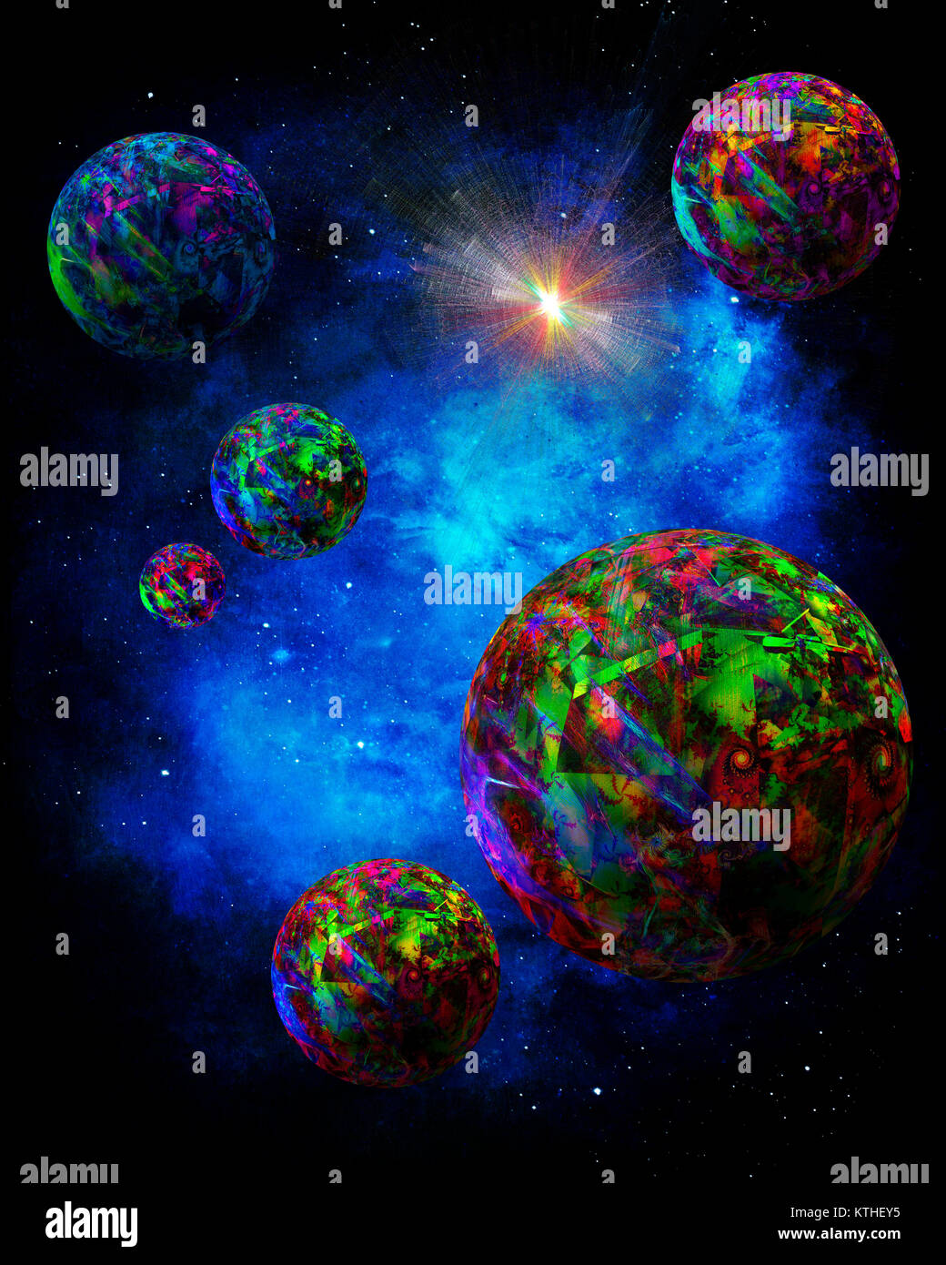Digital Art Planets