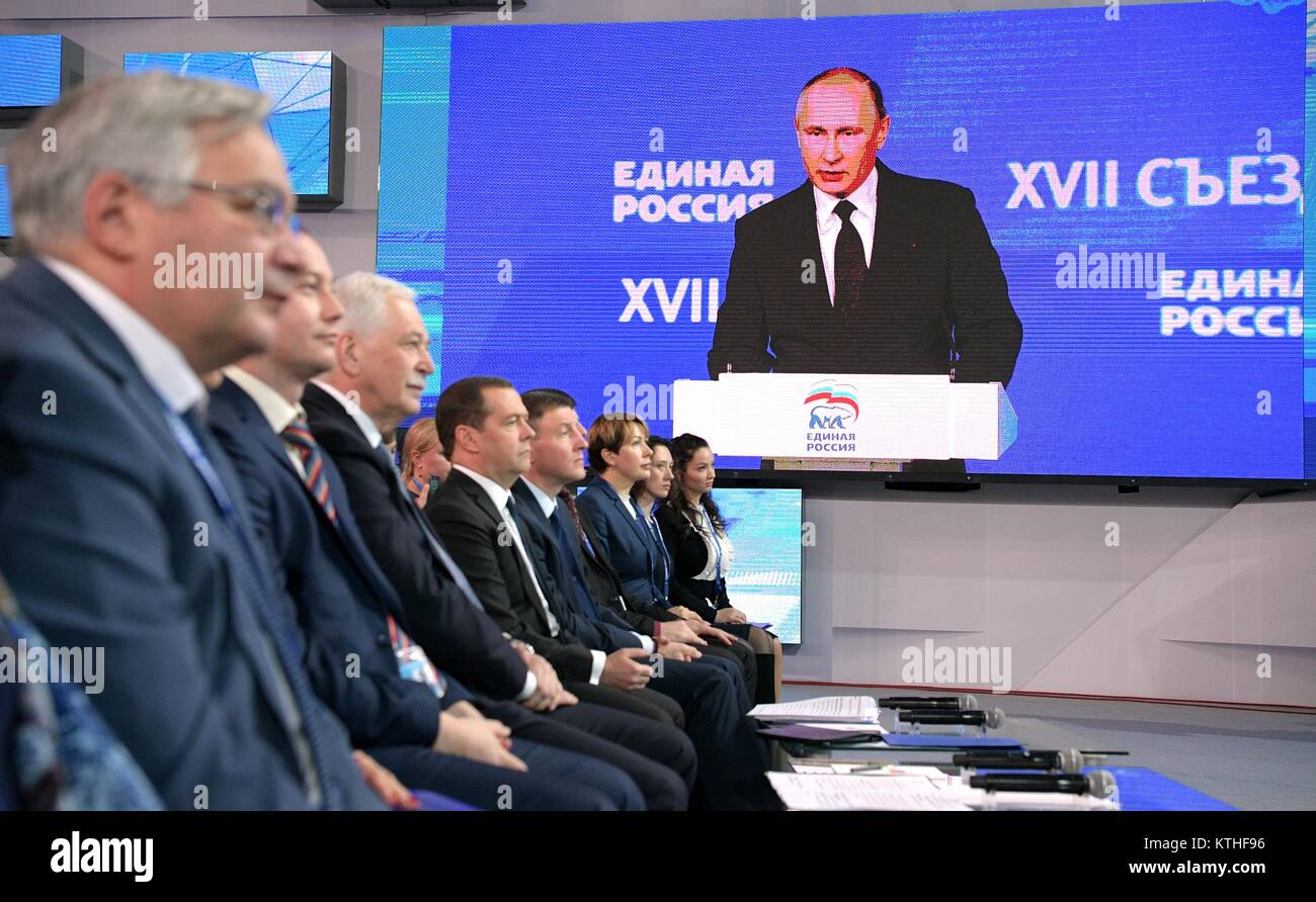 Russian President Vladimir Putin addresses the plenary session of the ...