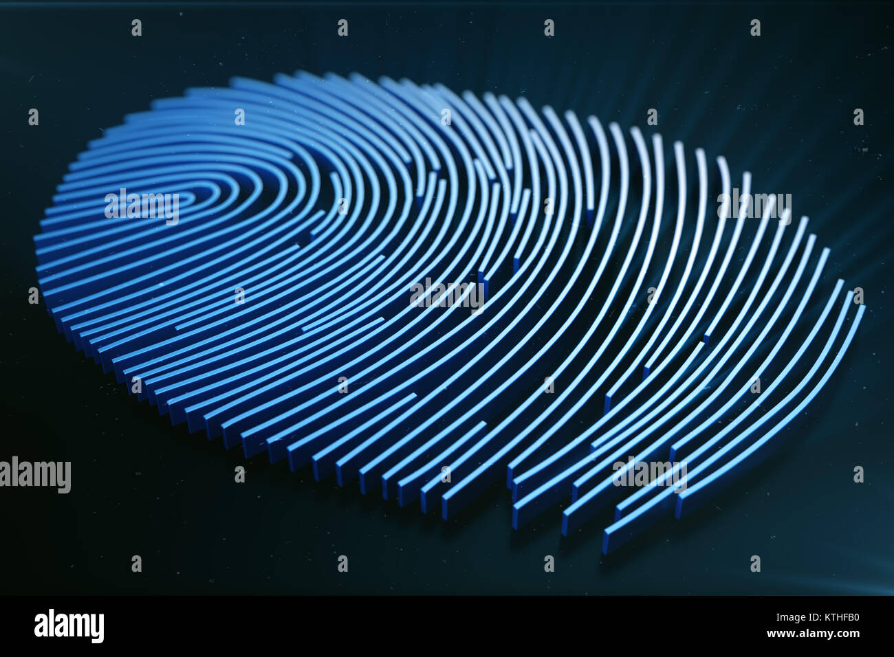 Fingerprint Scanning Identification System. Fingerprint scan provides ...