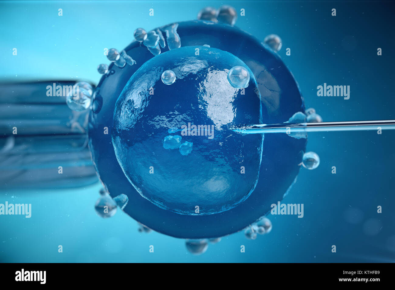 3d illustration artificial insemination, fertilisation, Injecting sperm ...