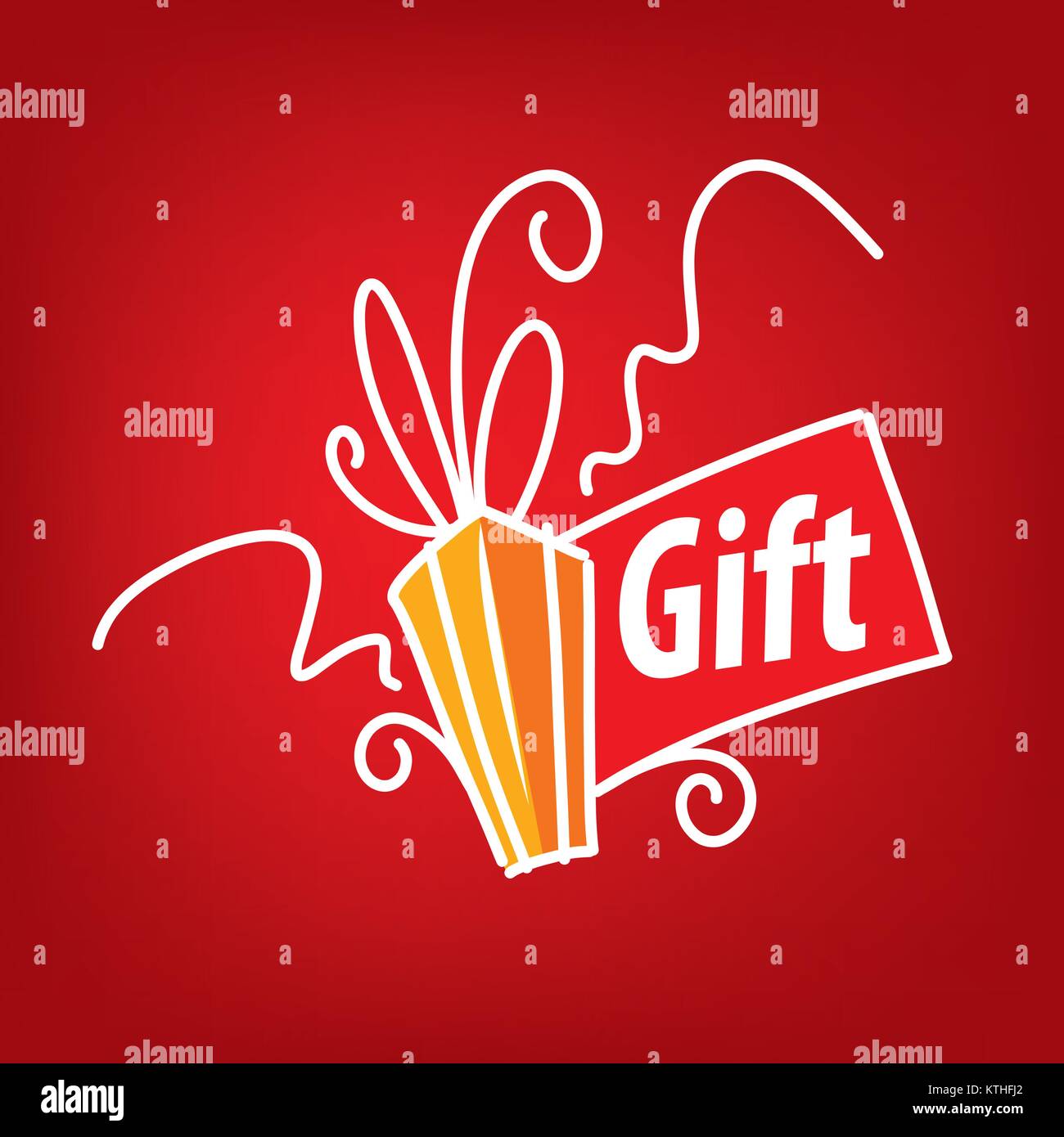 vector logo gift Stock Vector Image & Art - Alamy