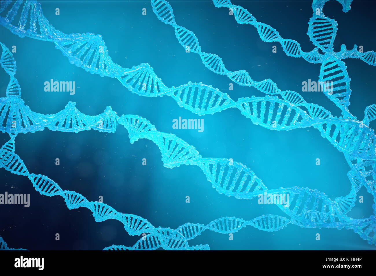 Helix DNA molecule with modified genes. Correcting mutation by genetic ...