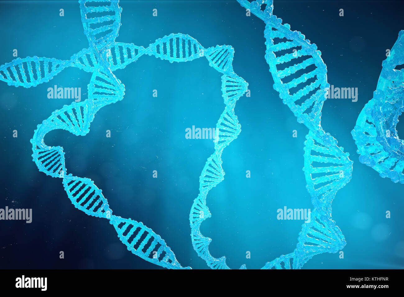 Helix DNA molecule with modified genes. Correcting mutation by genetic ...