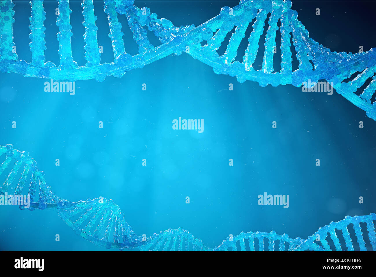 Helix DNA molecule with modified genes. Correcting mutation by genetic ...