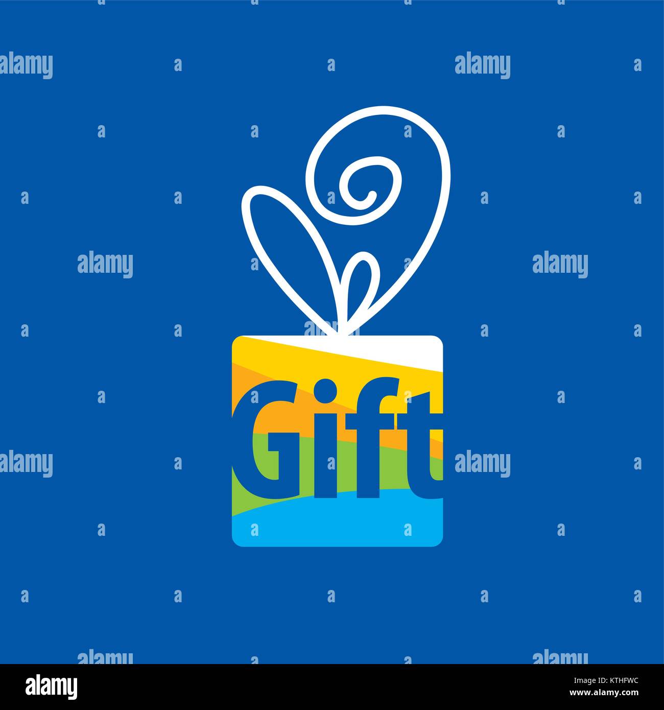 vector logo gift Stock Vector Image & Art - Alamy