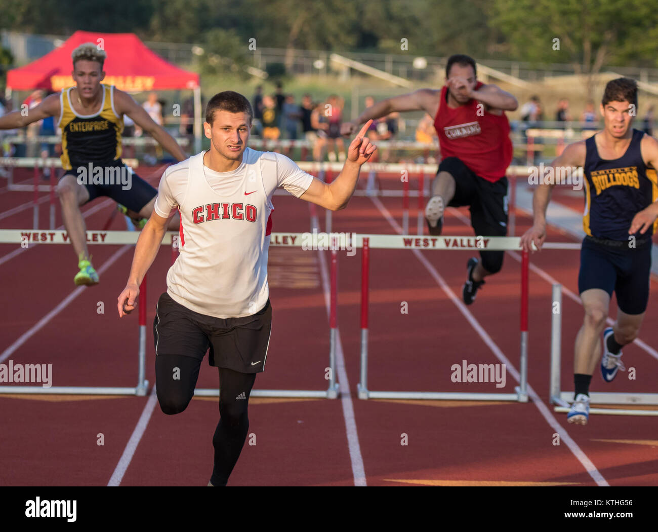 Track and field action during the Northern Section Finals in Cottonwood ...