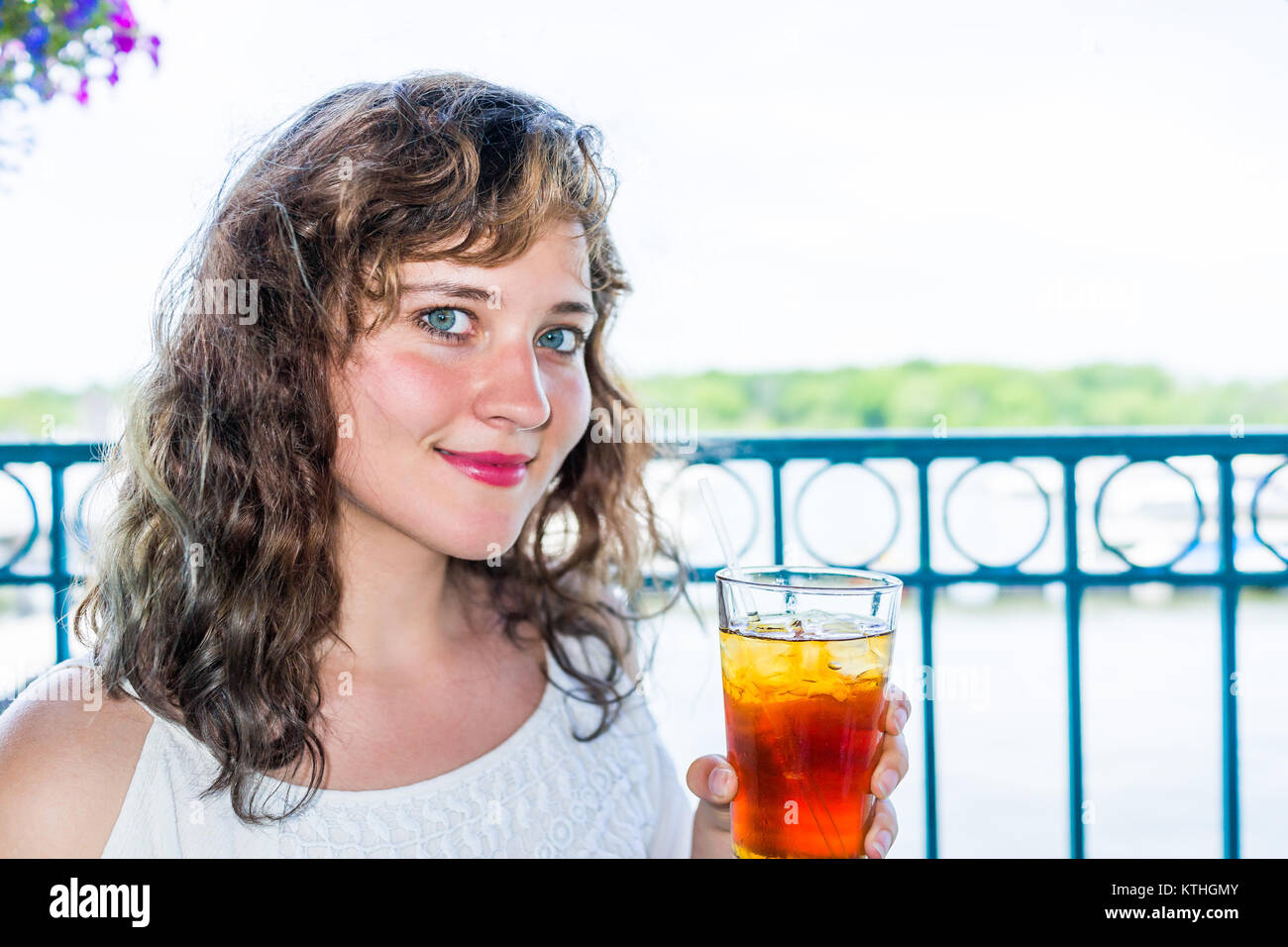 Portrait happy woman marina hi-res stock photography and images - Alamy