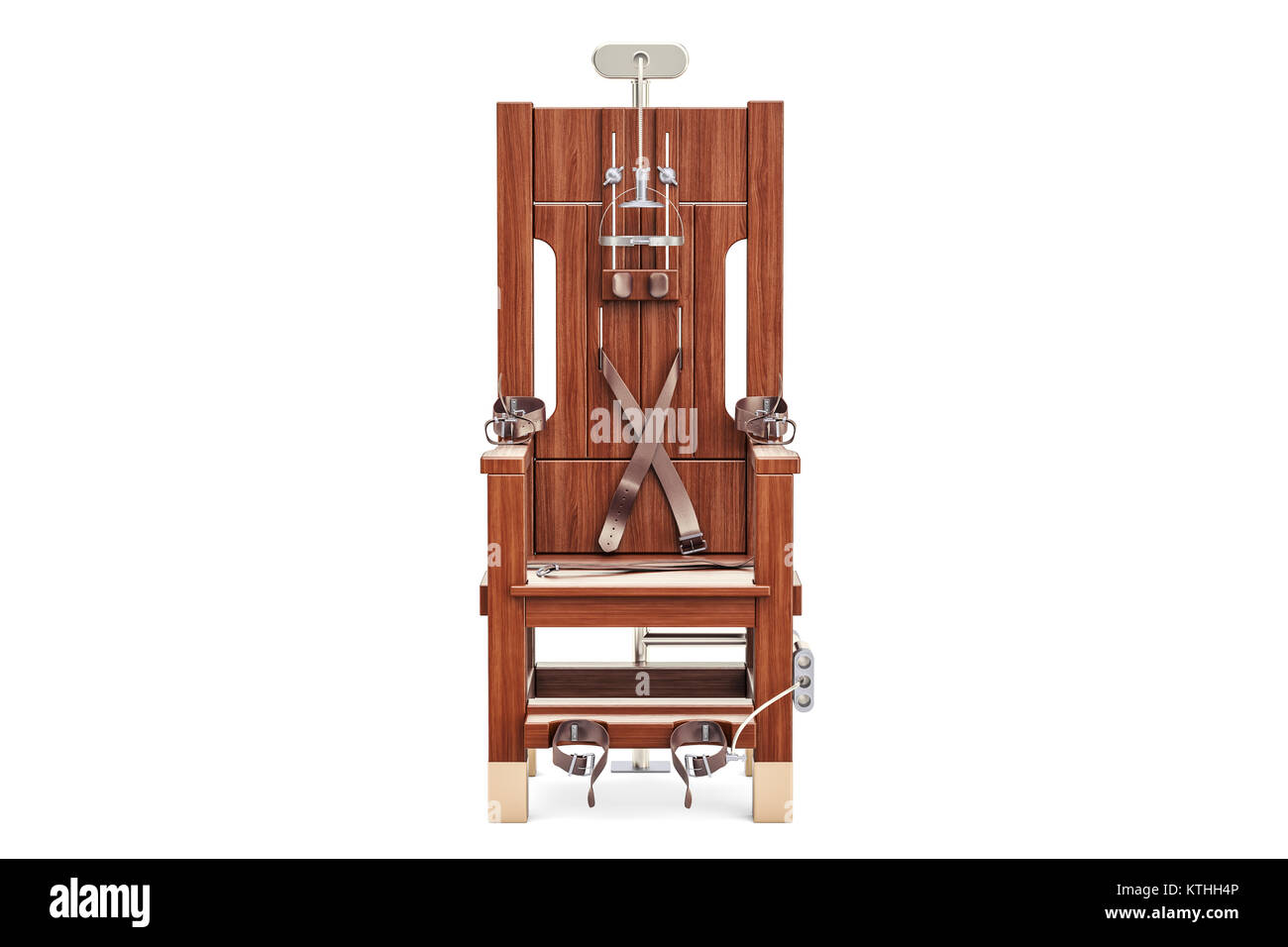 Electric chair, 3D rendering isolated on white background Stock Photo ...