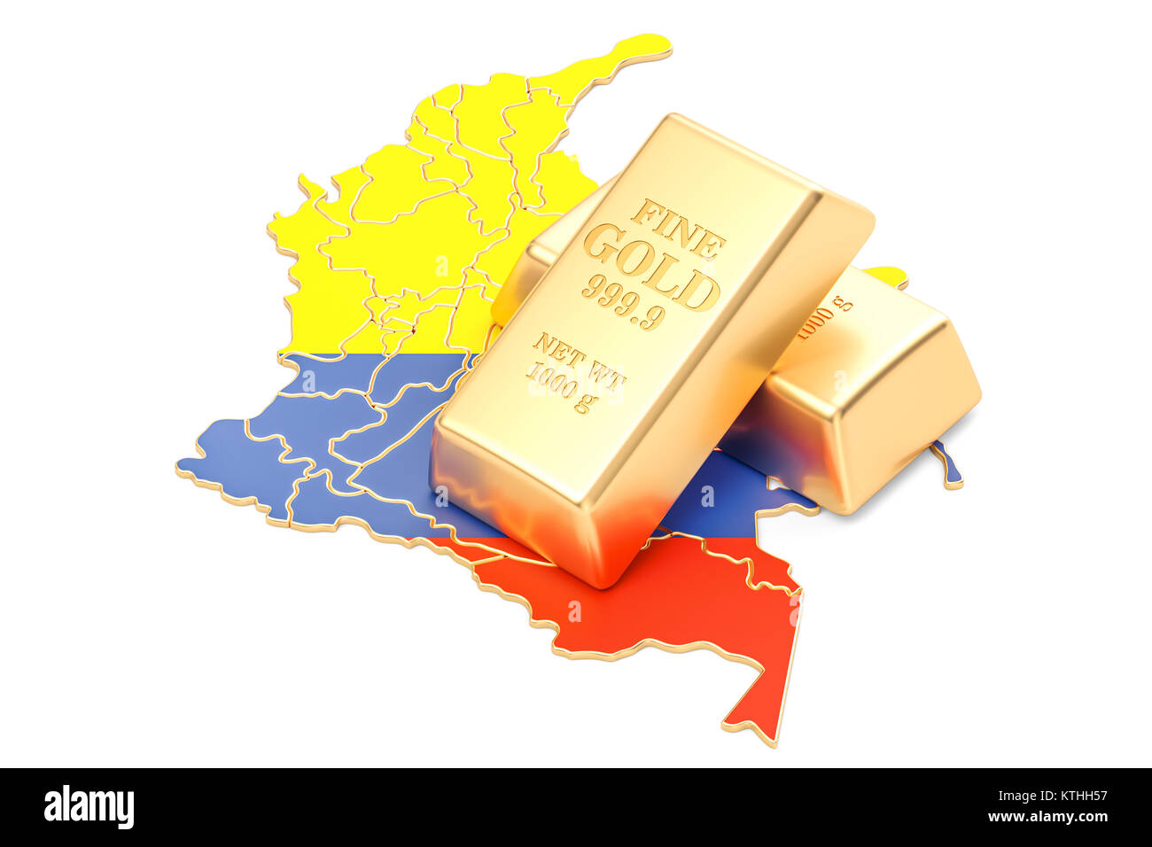Colombia gold map hi-res stock photography and images - Alamy