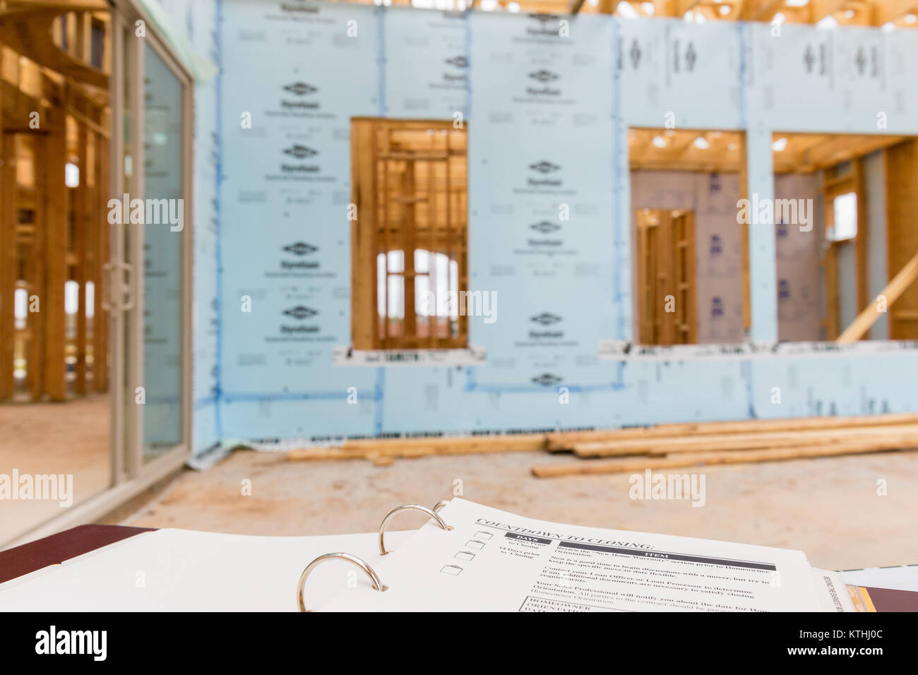 A new single family house under construction and new home closing ...