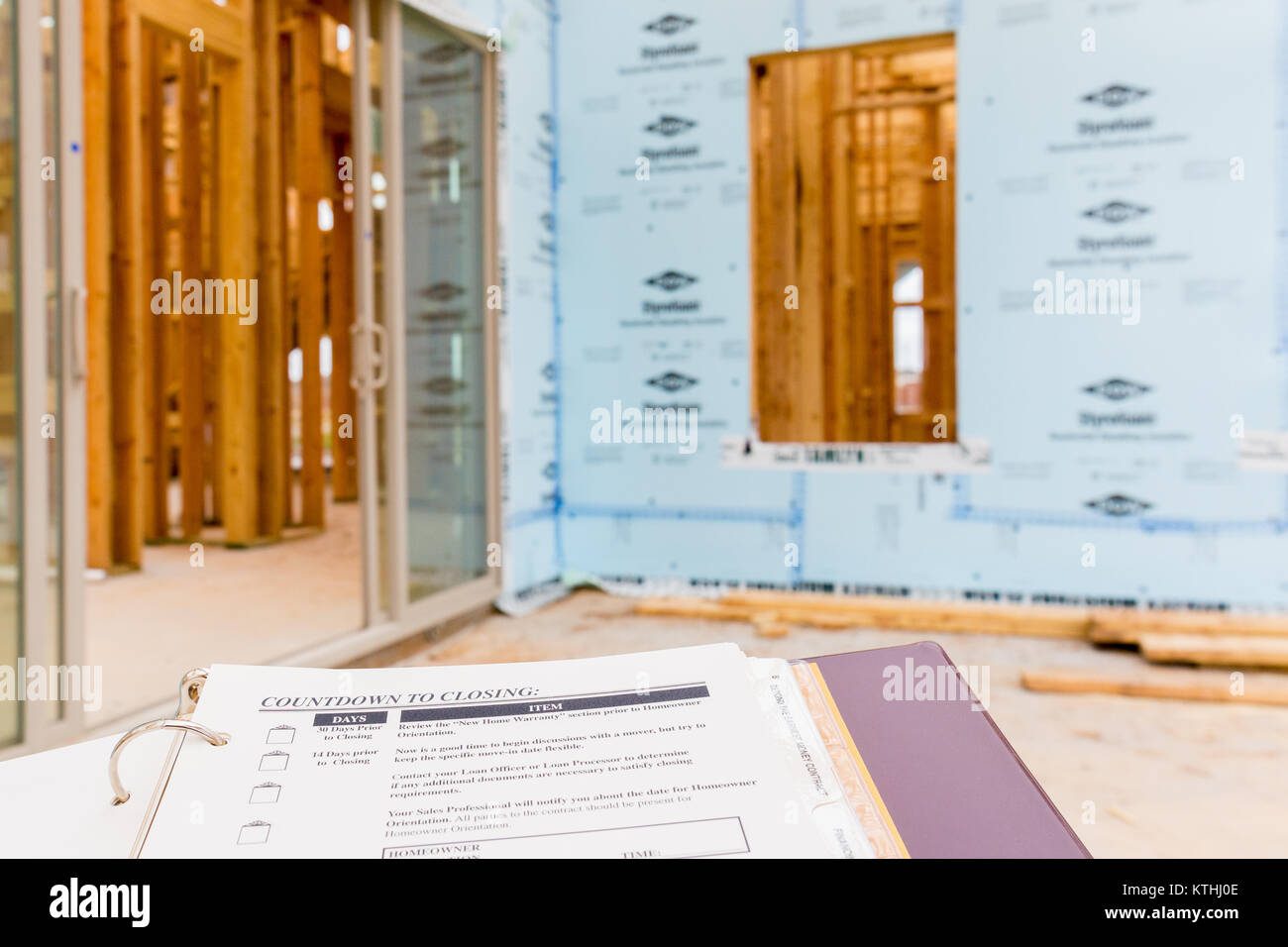 A new single family house under construction and new home closing ...