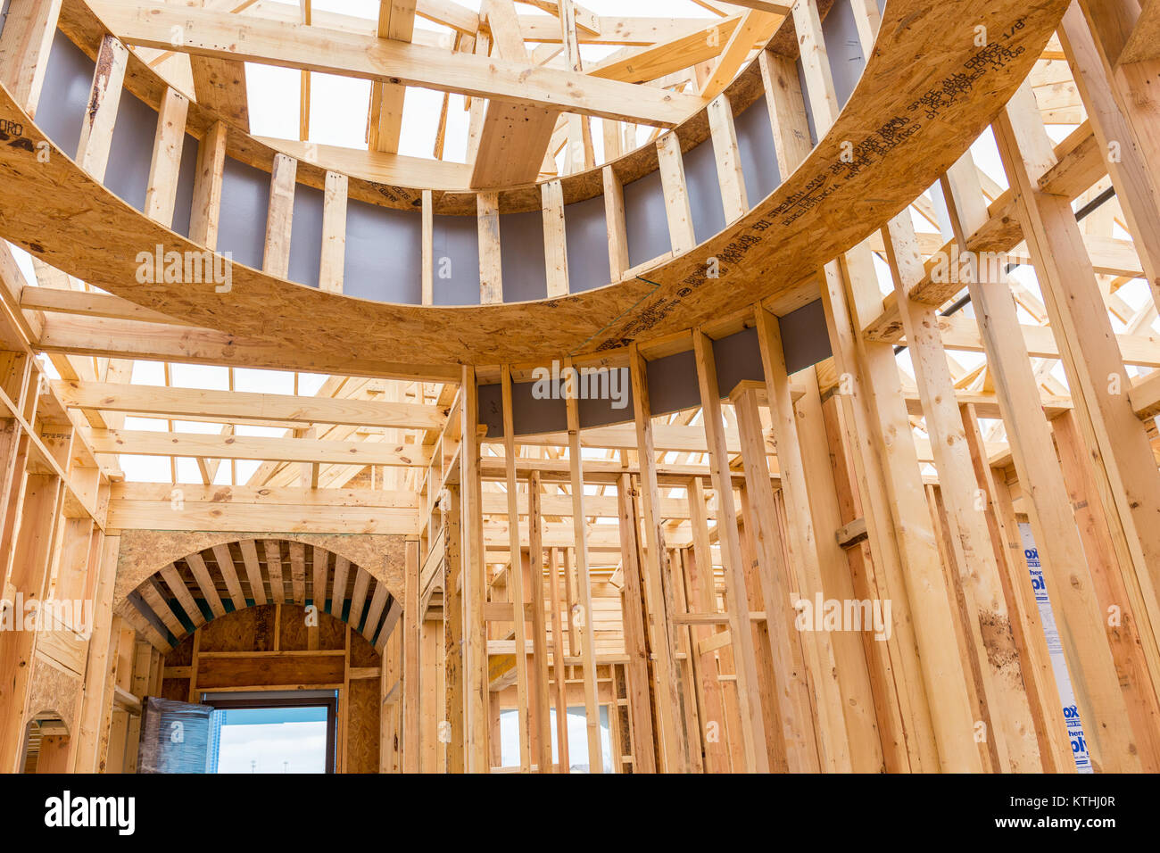 A new single family house under construction, interior Stock Photo - Alamy