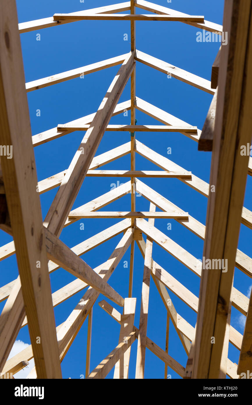 Single Family Home Construction - Building a New Wood Framed House ...