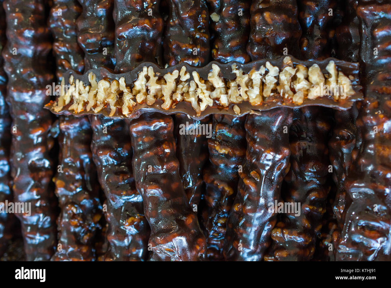 Turkish style fruit dried pulp as snack food Stock Photo - Alamy