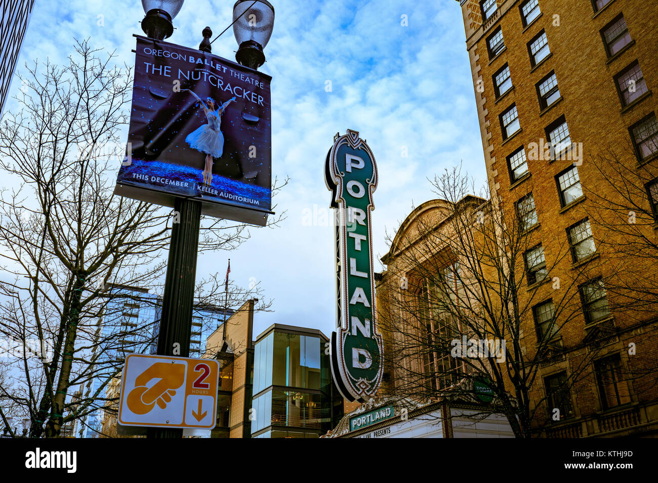 Portland, Oregon, United States - Dec 19, 2017: The iconic Portland ...