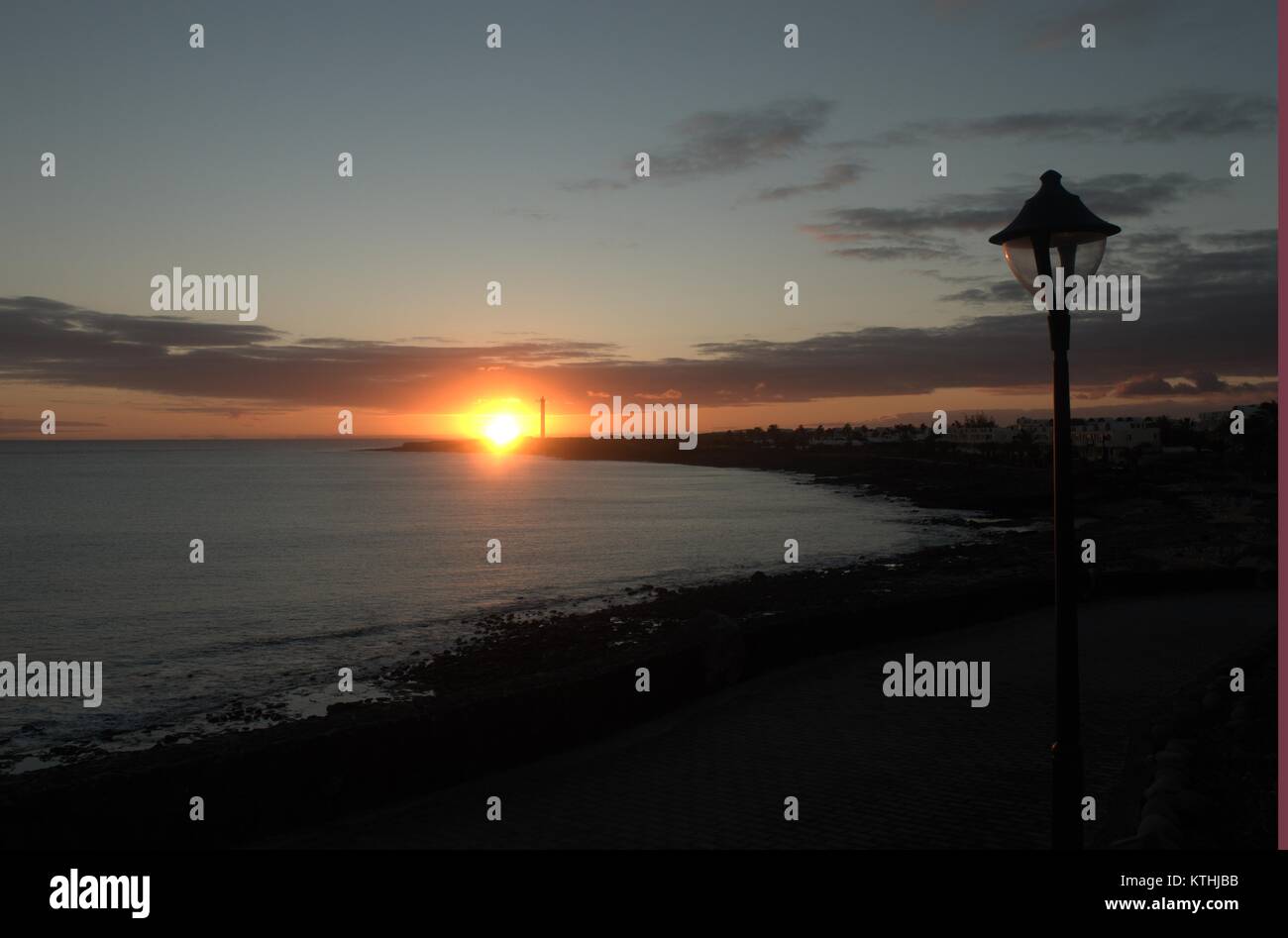 ocean view with sunset Stock Photo - Alamy