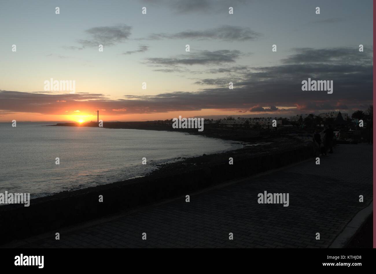 ocean view with sunset Stock Photo - Alamy