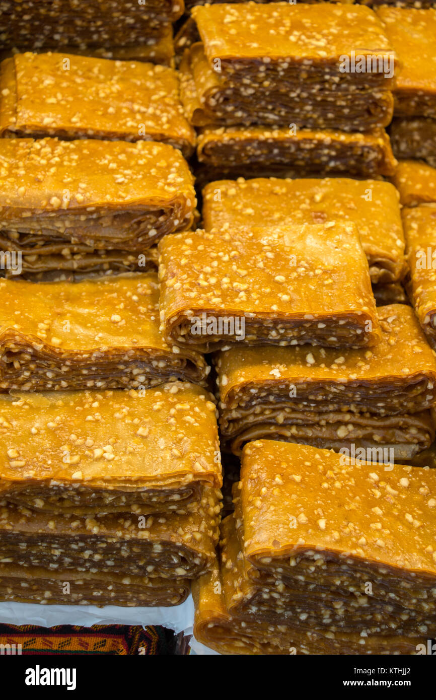 Turkish style fruit dried pulp as snack food Stock Photo - Alamy