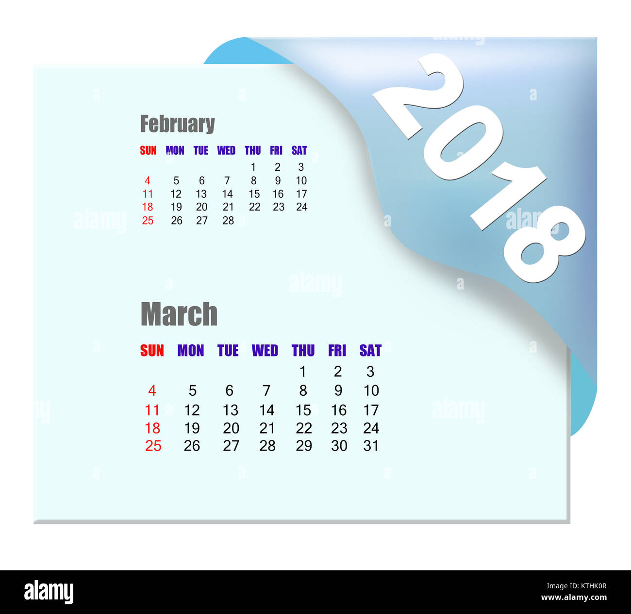 Colorful march calendar hi-res stock photography and images - Alamy