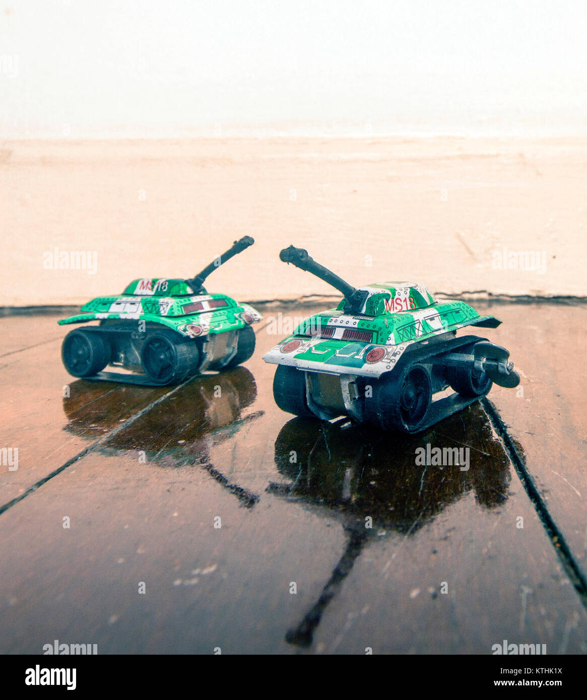 Vintage toy tanks hi-res stock photography and images - Alamy
