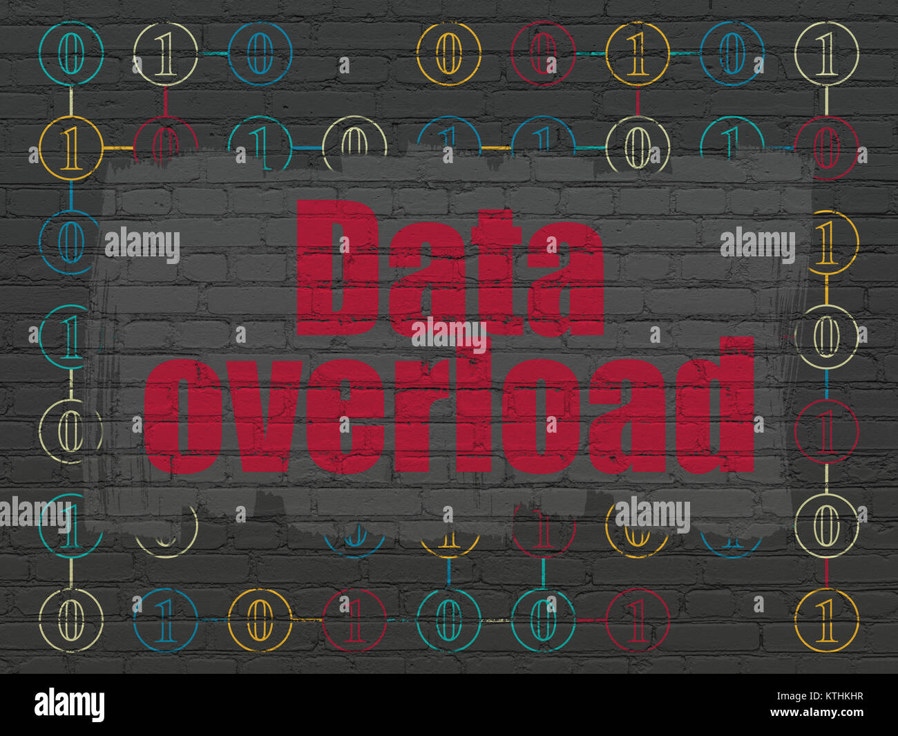 Data concept: Data Overload on wall background Stock Photo - Alamy