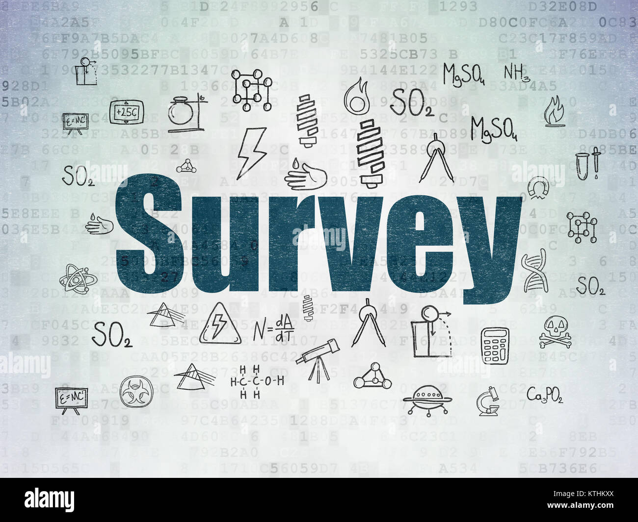 Science concept: Survey on Digital Data Paper background Stock Photo ...