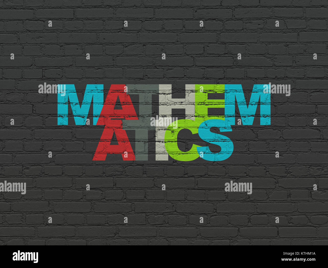 Studying concept: Mathematics on wall background Stock Photo - Alamy