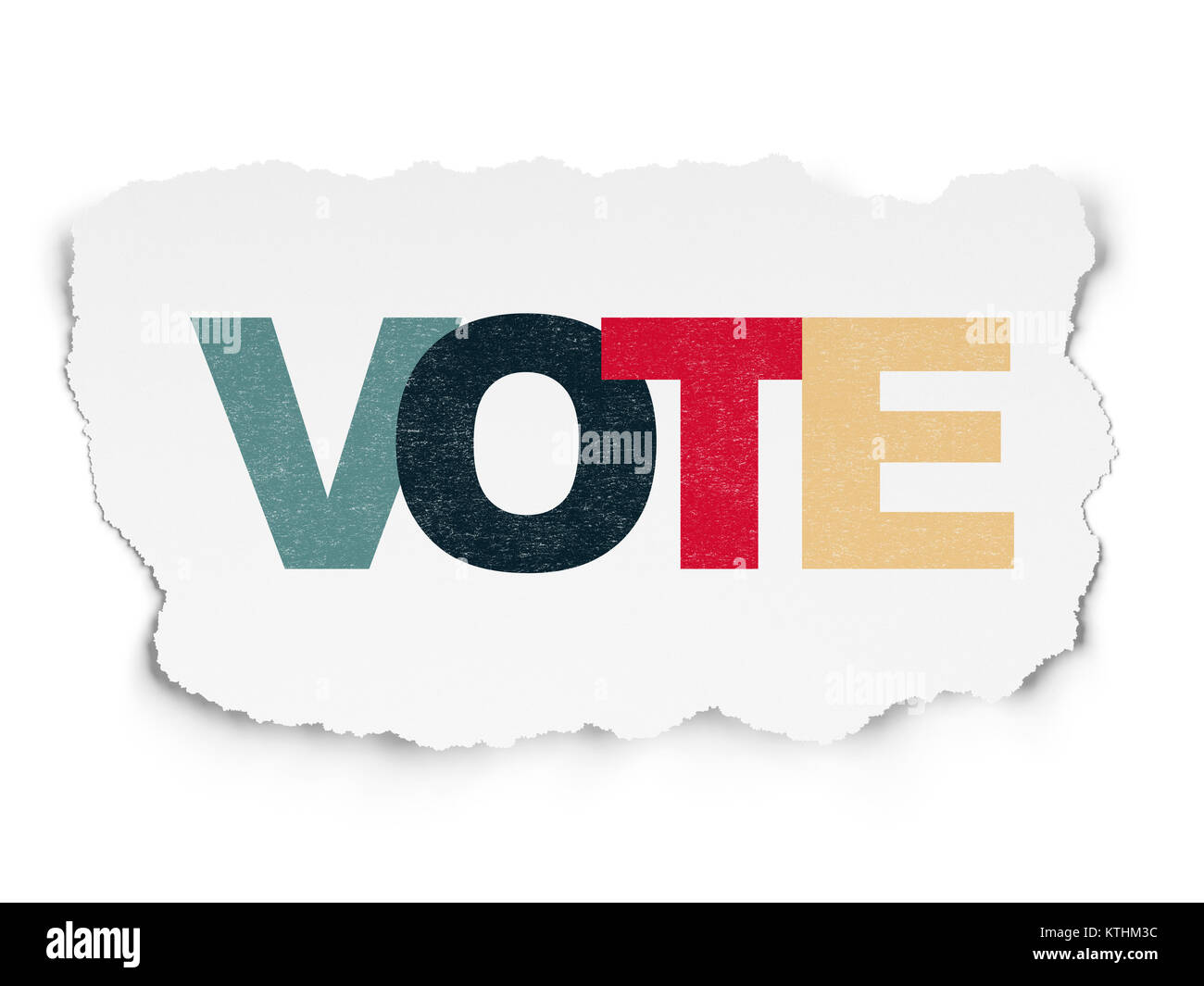 Political concept: Vote on Torn Paper background Stock Photo - Alamy