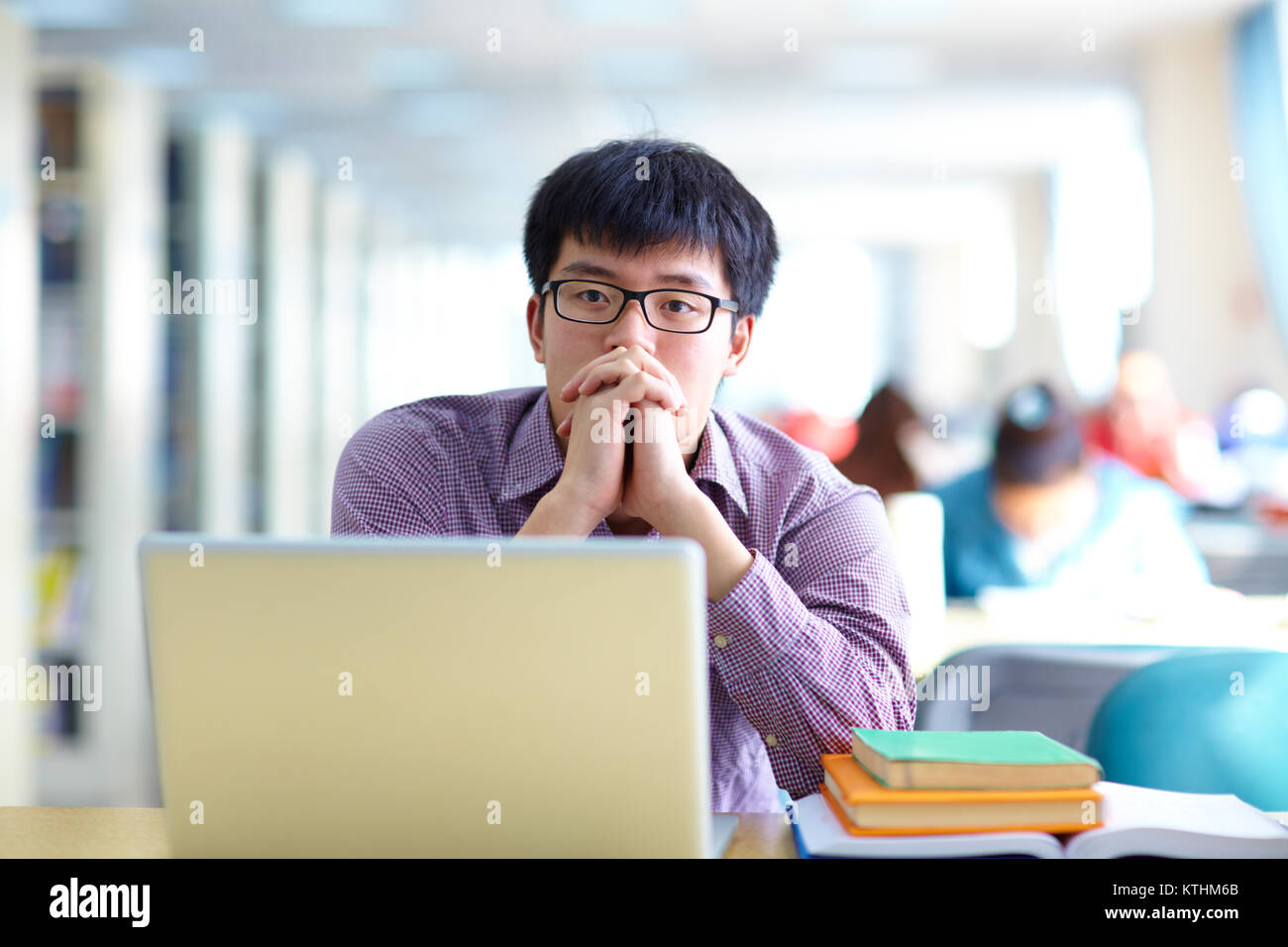 portrait of asian college student in school Stock Photo - Alamy