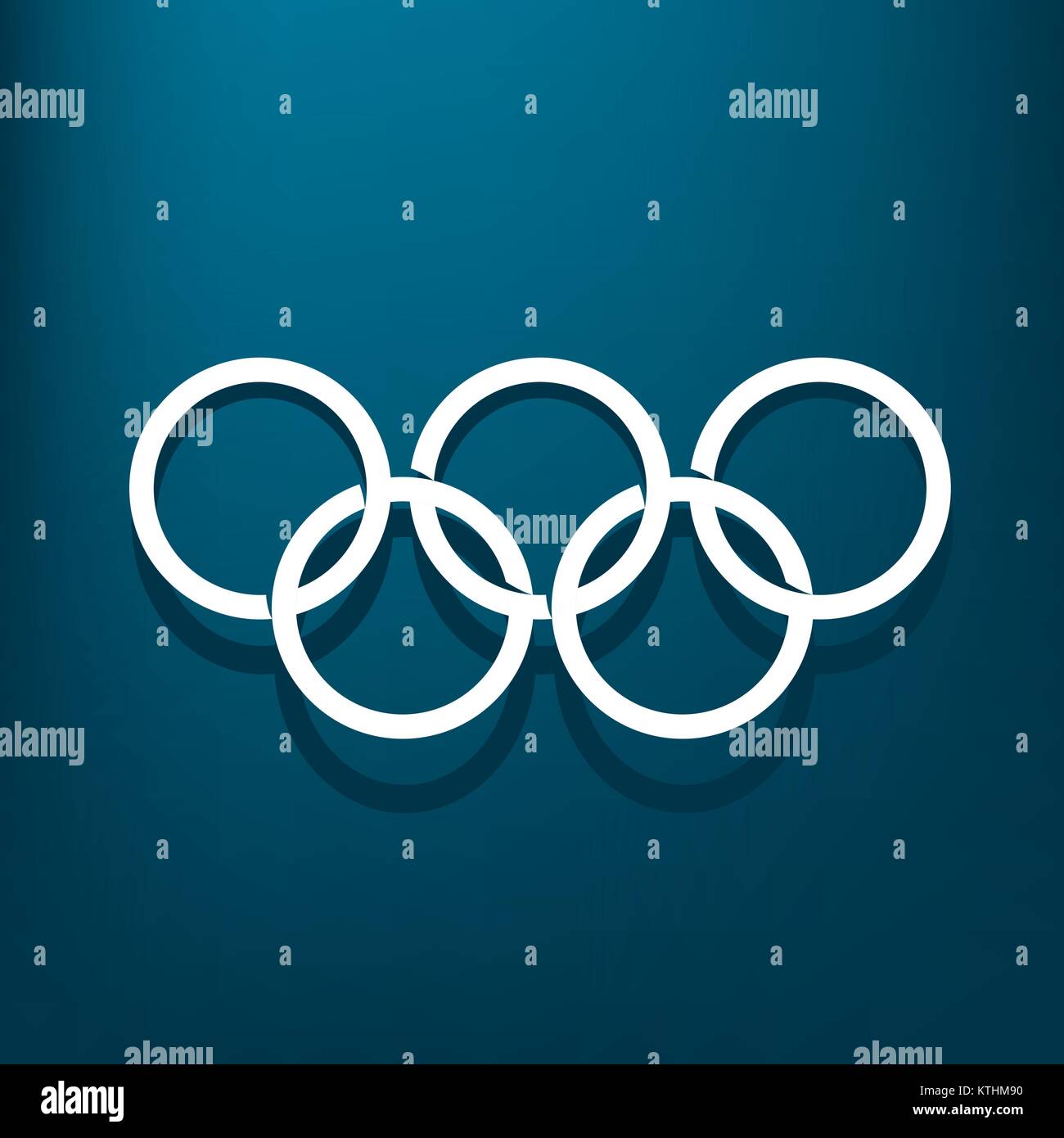 Silver olympic rings Stock Vector Images - Alamy