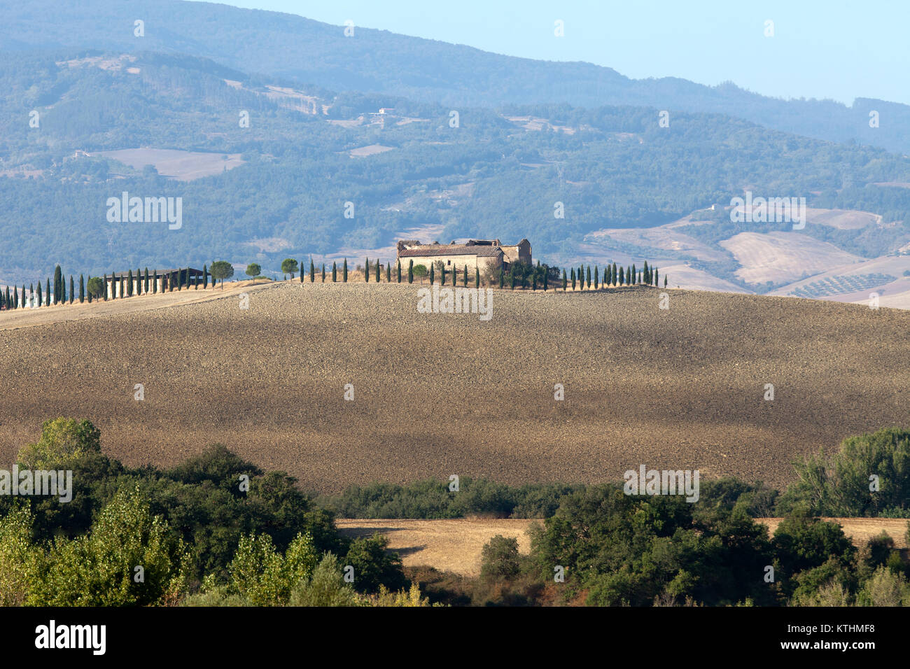 The landscape of the Tuscany. Italy Stock Photo - Alamy