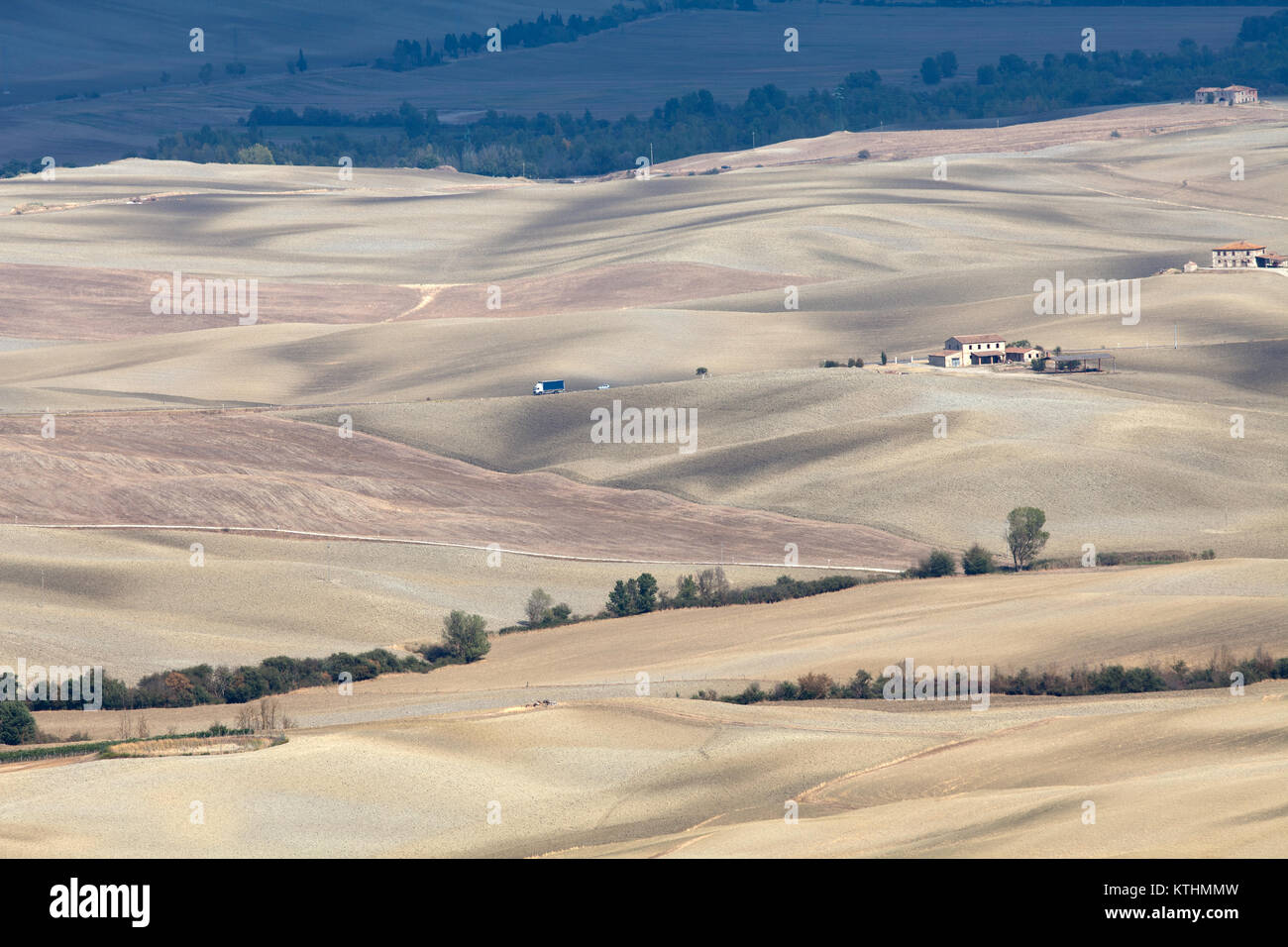 The landscape of the Tuscany. Italy Stock Photo - Alamy