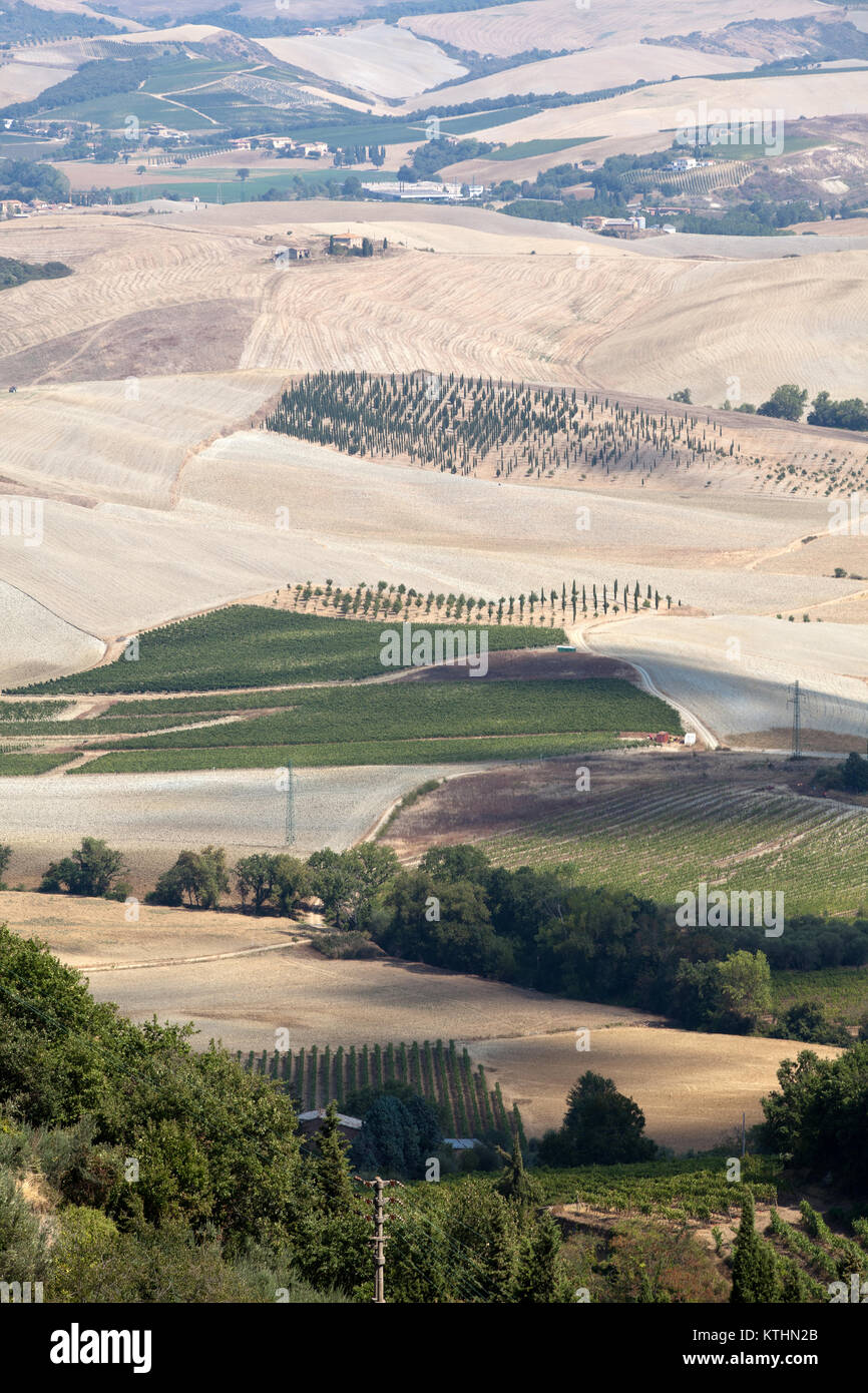 The landscape of the Tuscany. Italy Stock Photo - Alamy